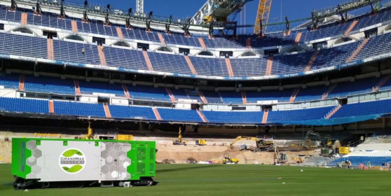 Le Real Madrid dévoile une vidéo des travaux effectués sur la pelouse ...