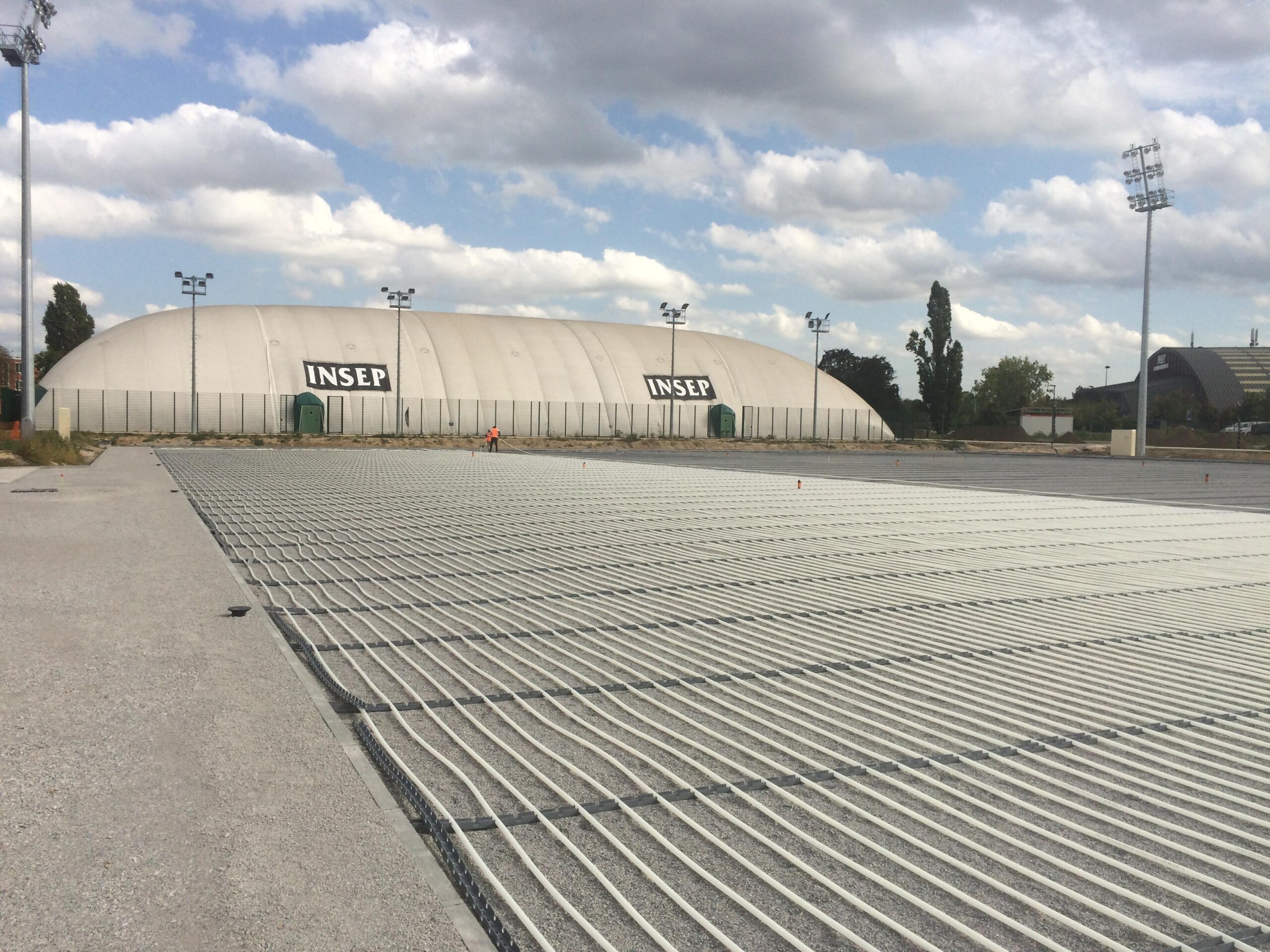 Un vrai terrain hybride à l'Insep - Gazon Sport Pro H24